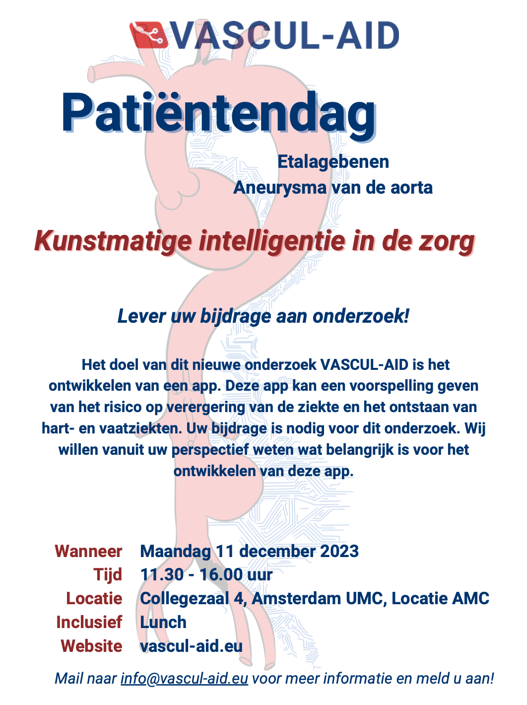 Patient day – VASCUL-AID